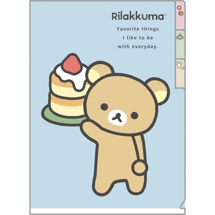 A5 insteekmap Basic Rilakkuma Favorite Things | blauw design – Cuteness.nl