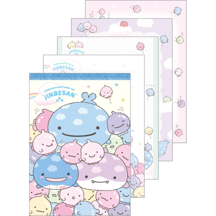 A6 memo pad Jinbesan 10th Anniversary Balloon Fish – Cuteness.nl